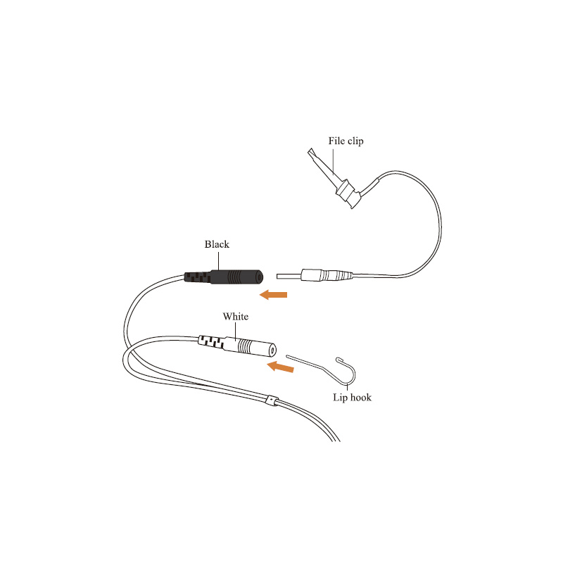 Apex locator cable for Motopex or Ai motor by Woodpecker® Connectics ...