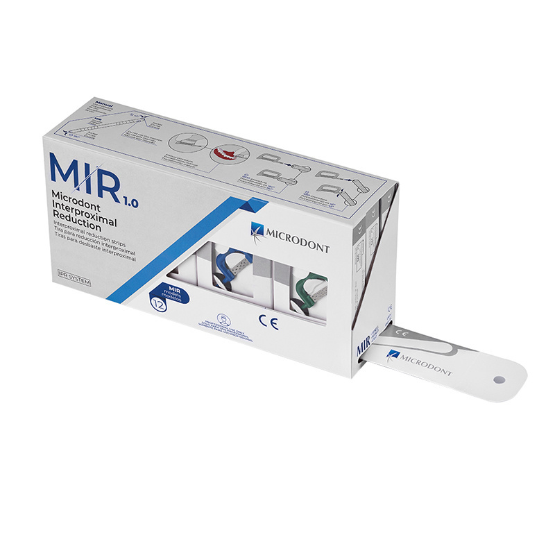 Kit 12 MIR 1.0 Abrasive diamond strip + 1 handle Microdont - WamKey.com