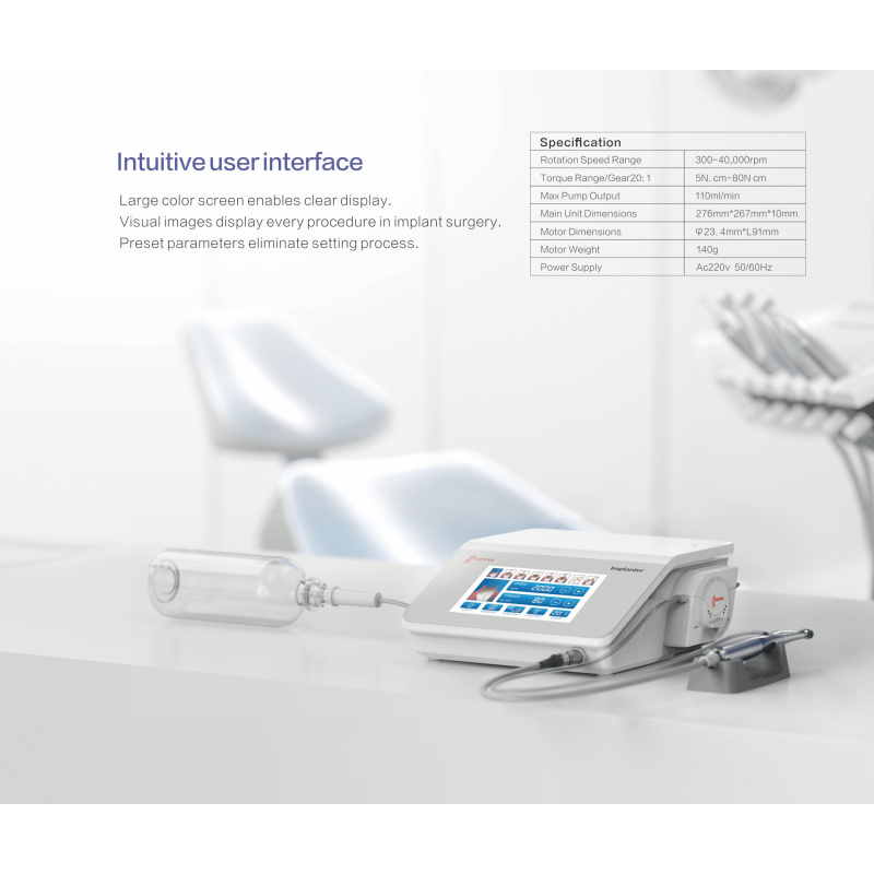 DTE WOODPECKER - Cart + Moteur d'implantologie Implant-x Led Plus